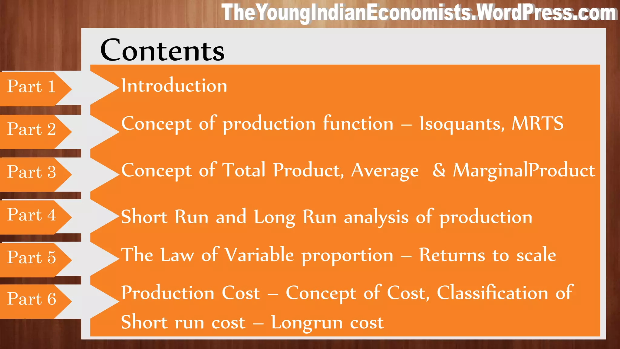 Production and Cost | PDF