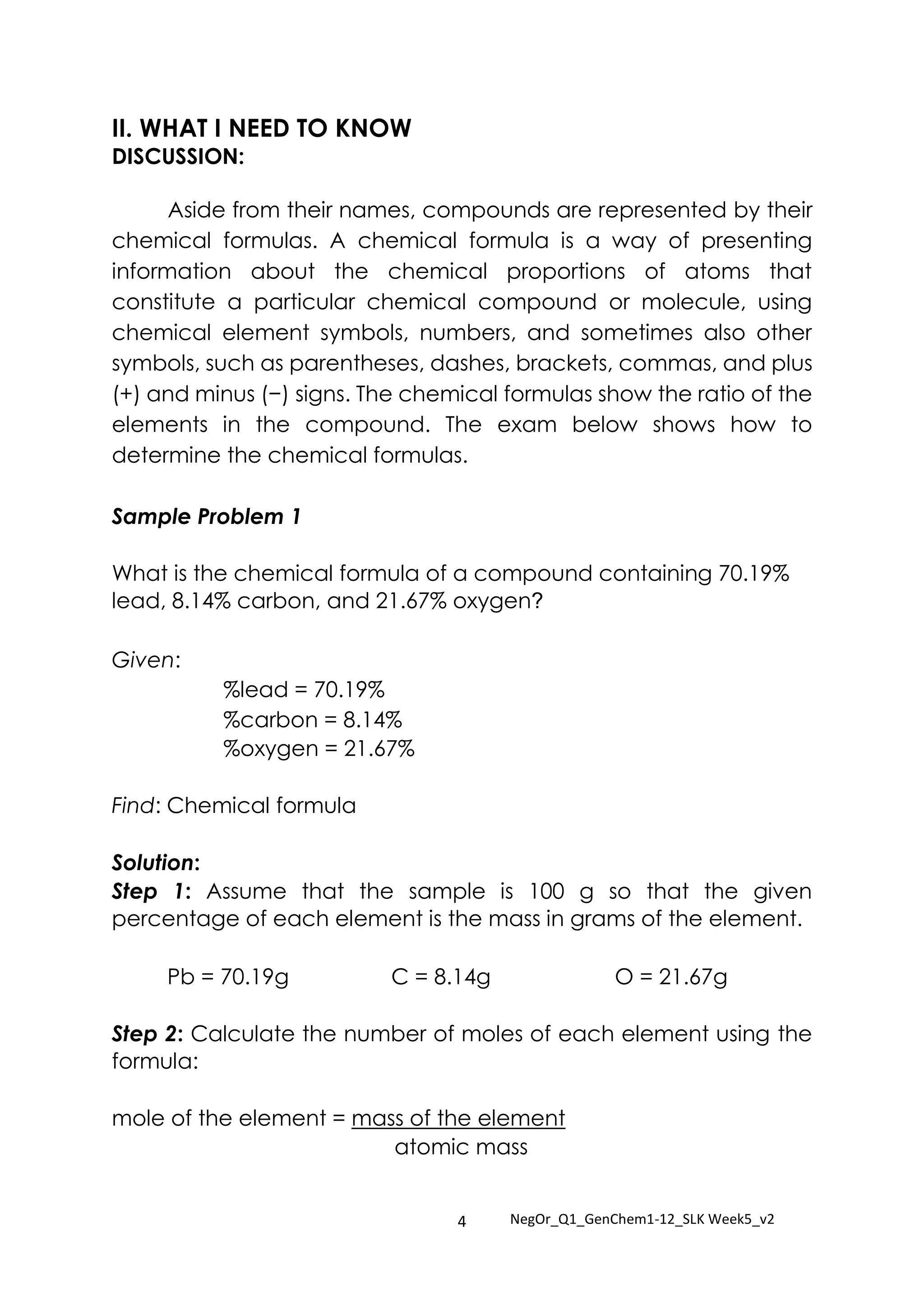Module 5 Q1 Gen Chem I v.2.pdf. Senior HS | PDF