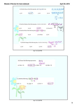 Module 5 review for test answer key | PDF