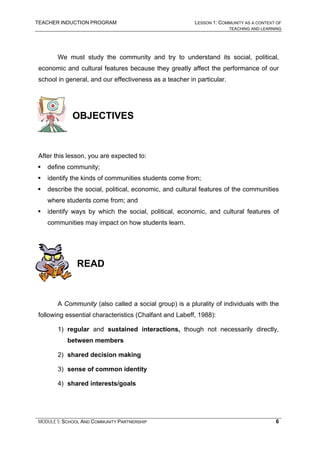 Module 5 school and community partnership | PDF