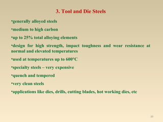Steels and Special Alloys | PPT