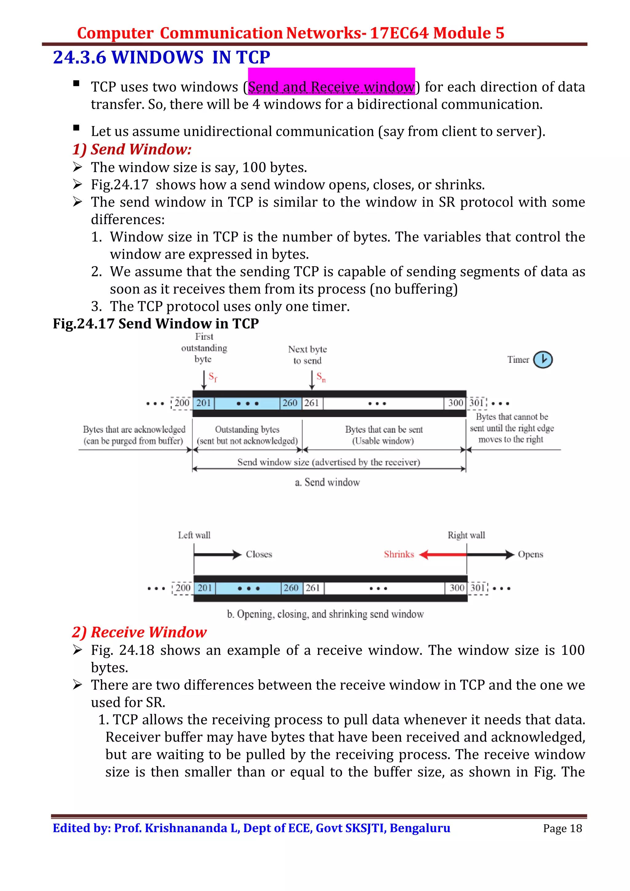 Computer Communication Networks- TRANSPORT LAYER PROTOCOLS | PDF