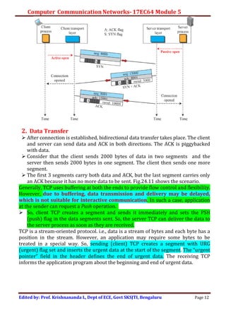 Computer Communication Networks- TRANSPORT LAYER PROTOCOLS | PDF