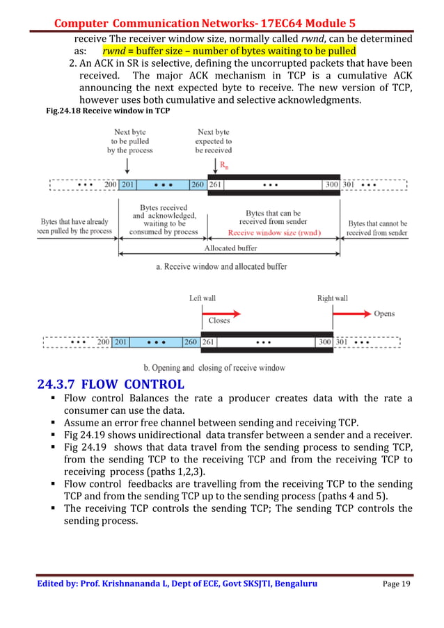 Computer Communication Networks- TRANSPORT LAYER PROTOCOLS | PDF