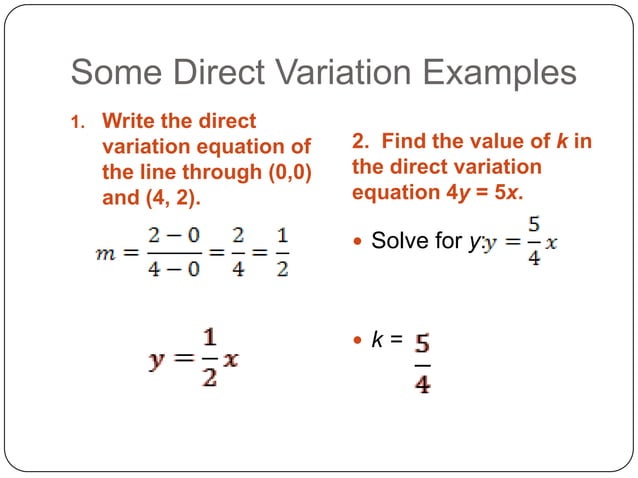 Module 5, topic 1 examples | PPTX