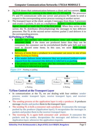 Computer Communication Networks- Introduction to Transport layer | PDF | Internet | Computing