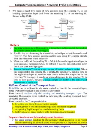 Computer Communication Networks- Introduction to Transport layer | PDF | Internet | Computing