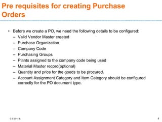 Account assignment in SAP Materials management Module | PPT