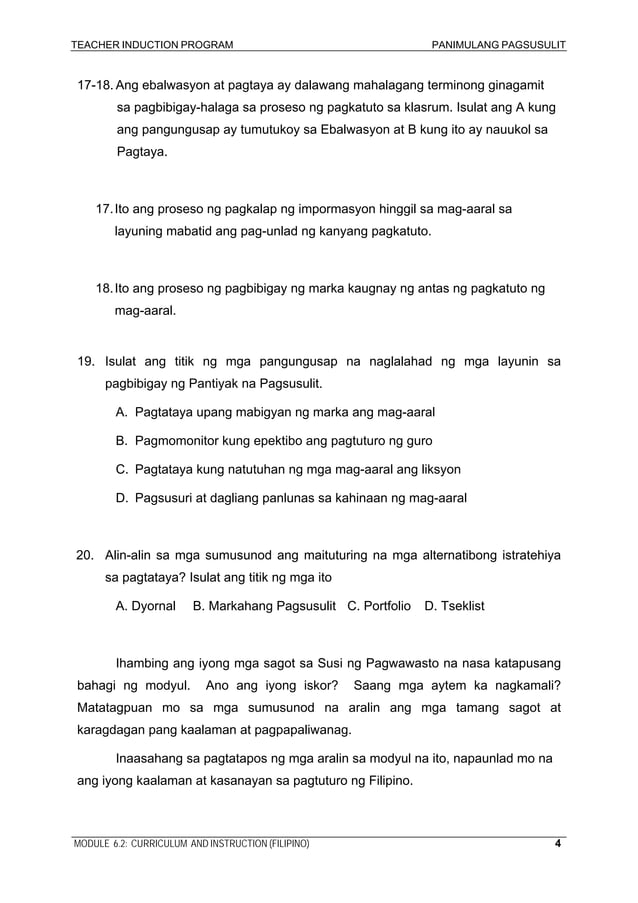 Module 6.2 filipino | PDF