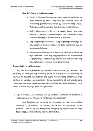 Module 6.7 edukasyon sa pagpapahalaga at pagpapakatao | PDF