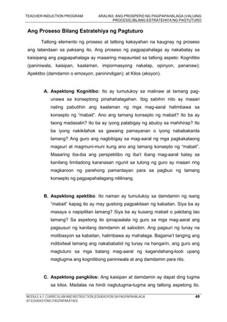 Module 6.7 edukasyon sa pagpapahalaga at pagpapakatao | PDF