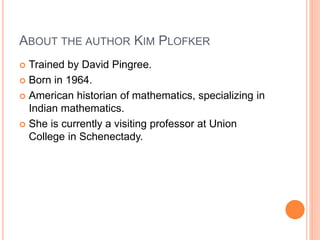 History of Mathematics in India | PPTX