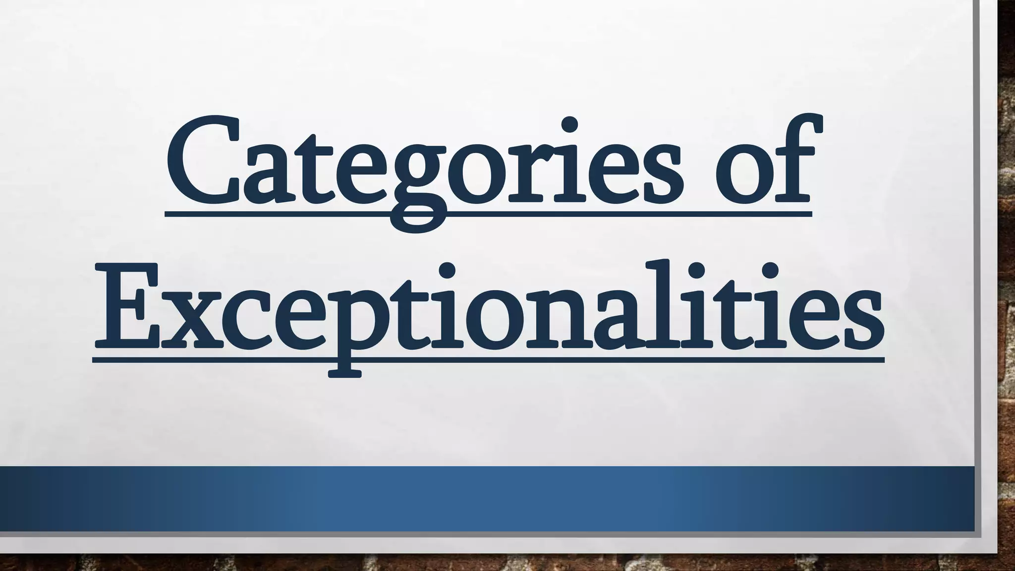 Module 6 Learners with exceptionalities | PPTX