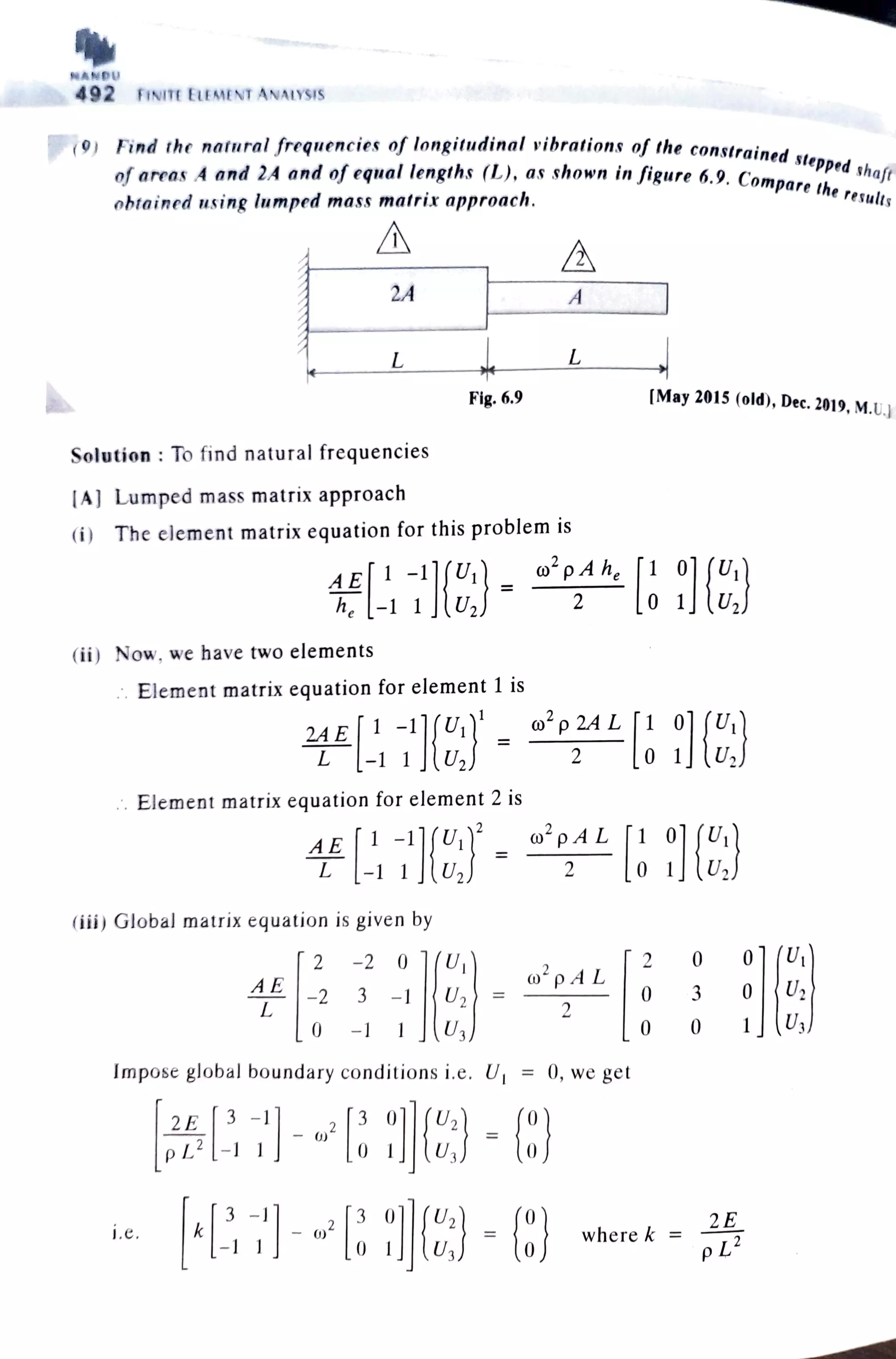 Module 6 1 Lumped And Consistent Mass Pdf
