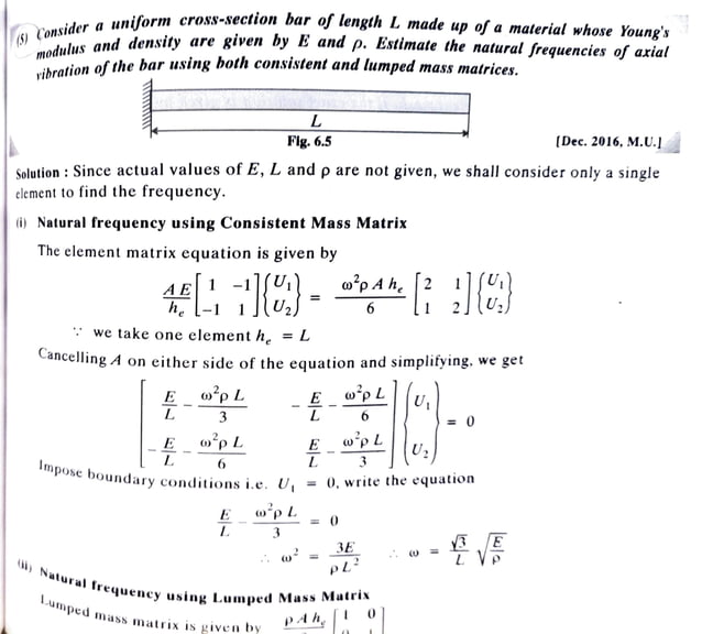 Module 6 1 Lumped And Consistent Mass Pdf