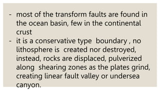 transformfaultboundary.pptx | Geography | Science