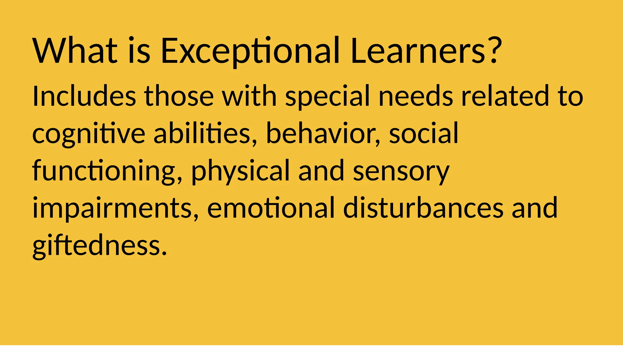 Learner with exceptionalities Modulepptx | PPTX