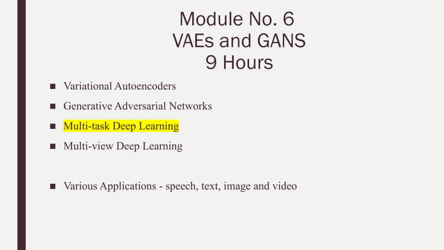 MODULE 6 - 3 Multi-Task Deep Learning.pptx