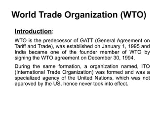 Module 6 6 globalization foreign trade, wto | ODP