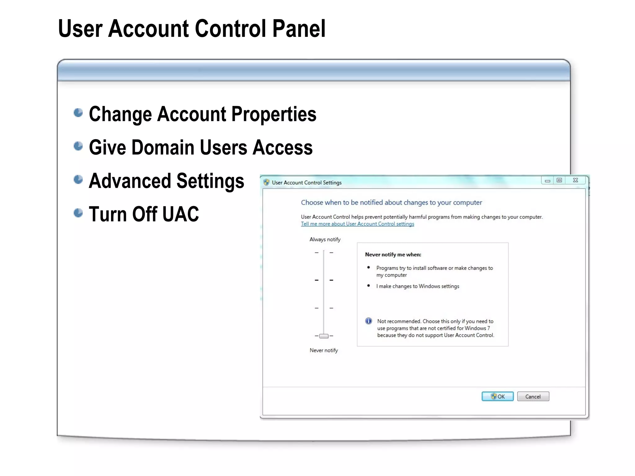 Module 6 configuring user account security | PPT