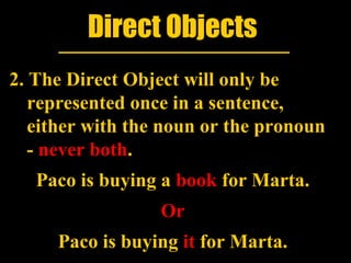 Module 6 direct objects (d.o.) | PPT