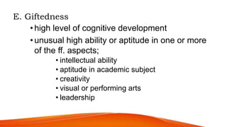 Module 6 - Learners with Exeptionalities | PPTX