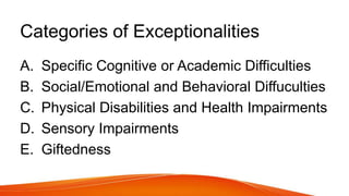 Module 6 - Learners with Exeptionalities | PPTX