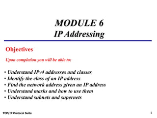 Module 6 ip addresing | PPTX
