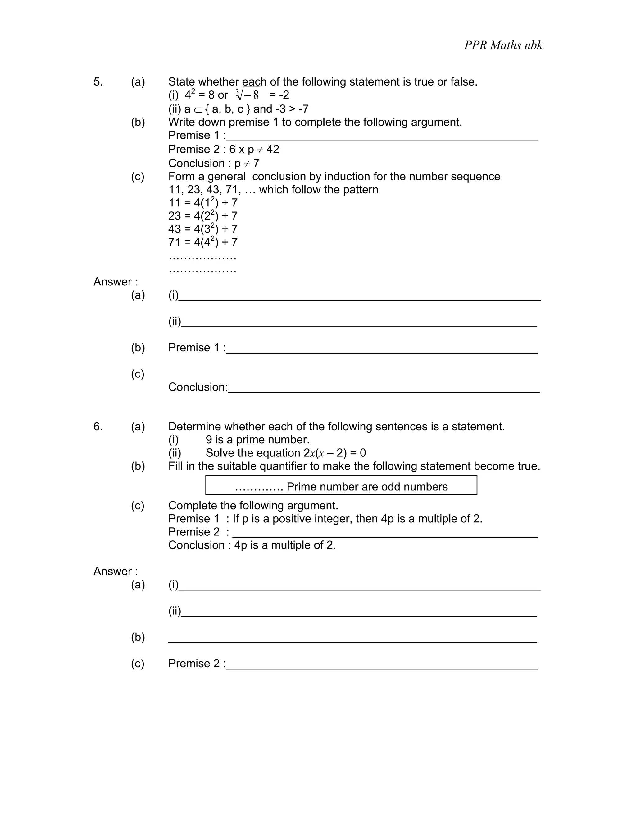 Module 6 Matehematical Reasoing | PDF