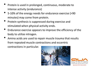 Module 6 mcc sports nutrition credit course- protein and exercise | PPTX
