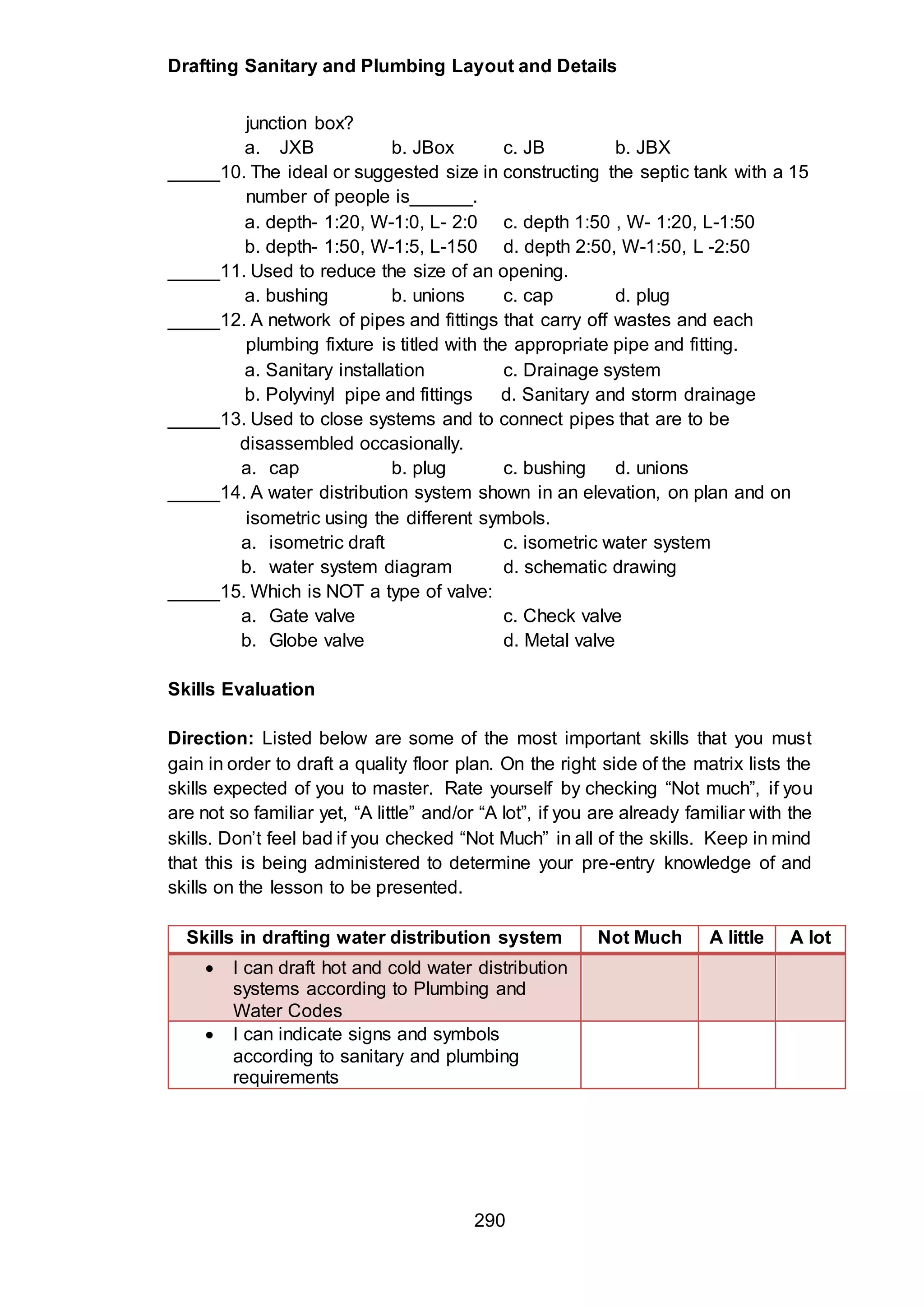 Module 6 module 4 draft sanitary and plumbing layout and details | DOCX