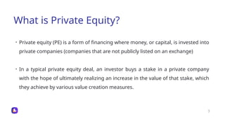 Module 6 - Private Equity investments and analysis | PPTX