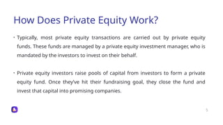 Module 6 - Private Equity investments and analysis | PPTX