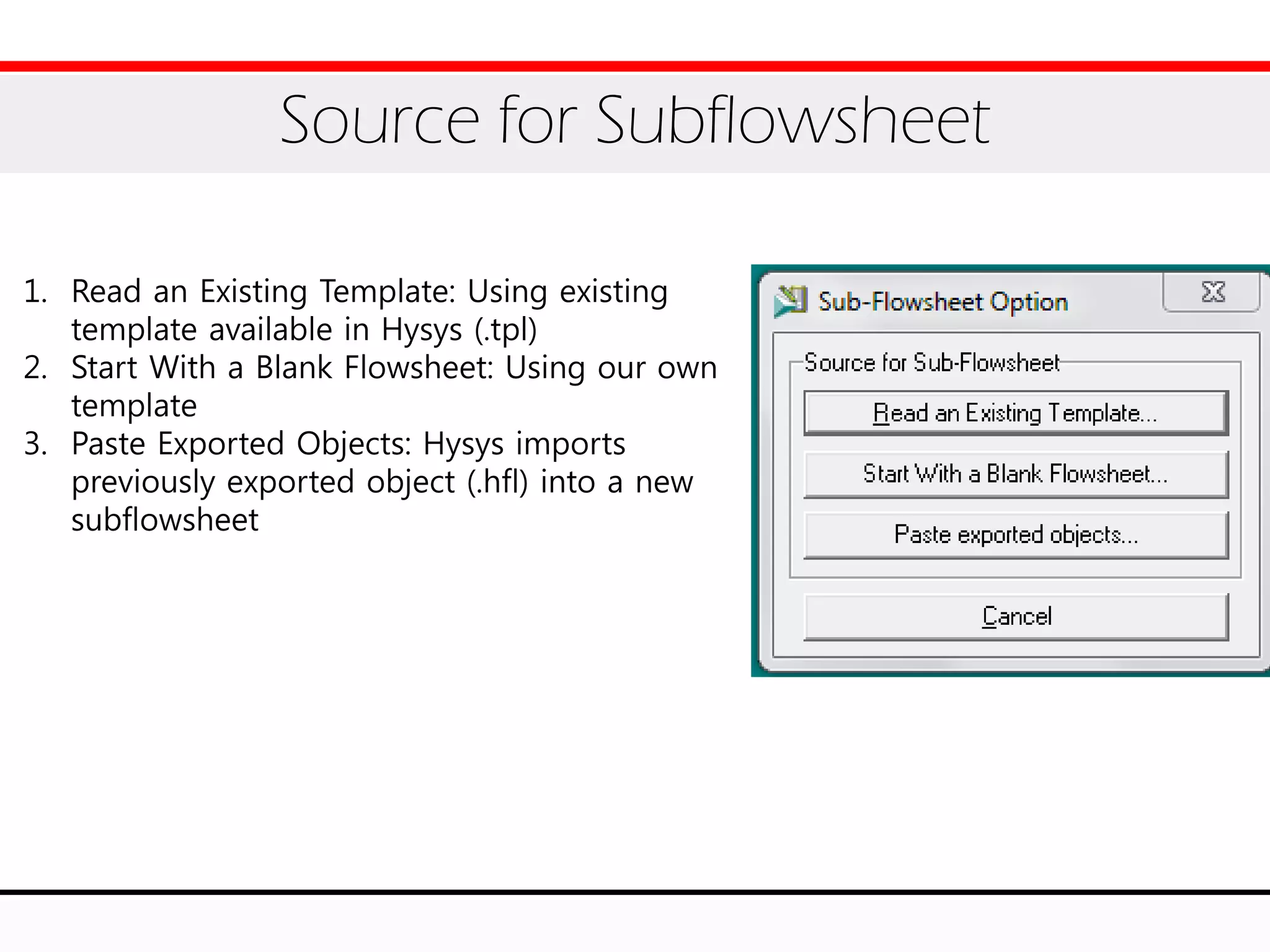 Module 6 - Subflowsheet | PDF