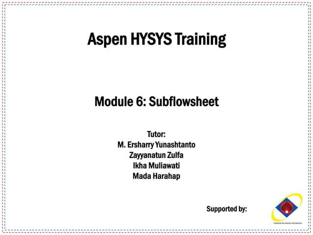 Module 6 - Subflowsheet | PDF | Science