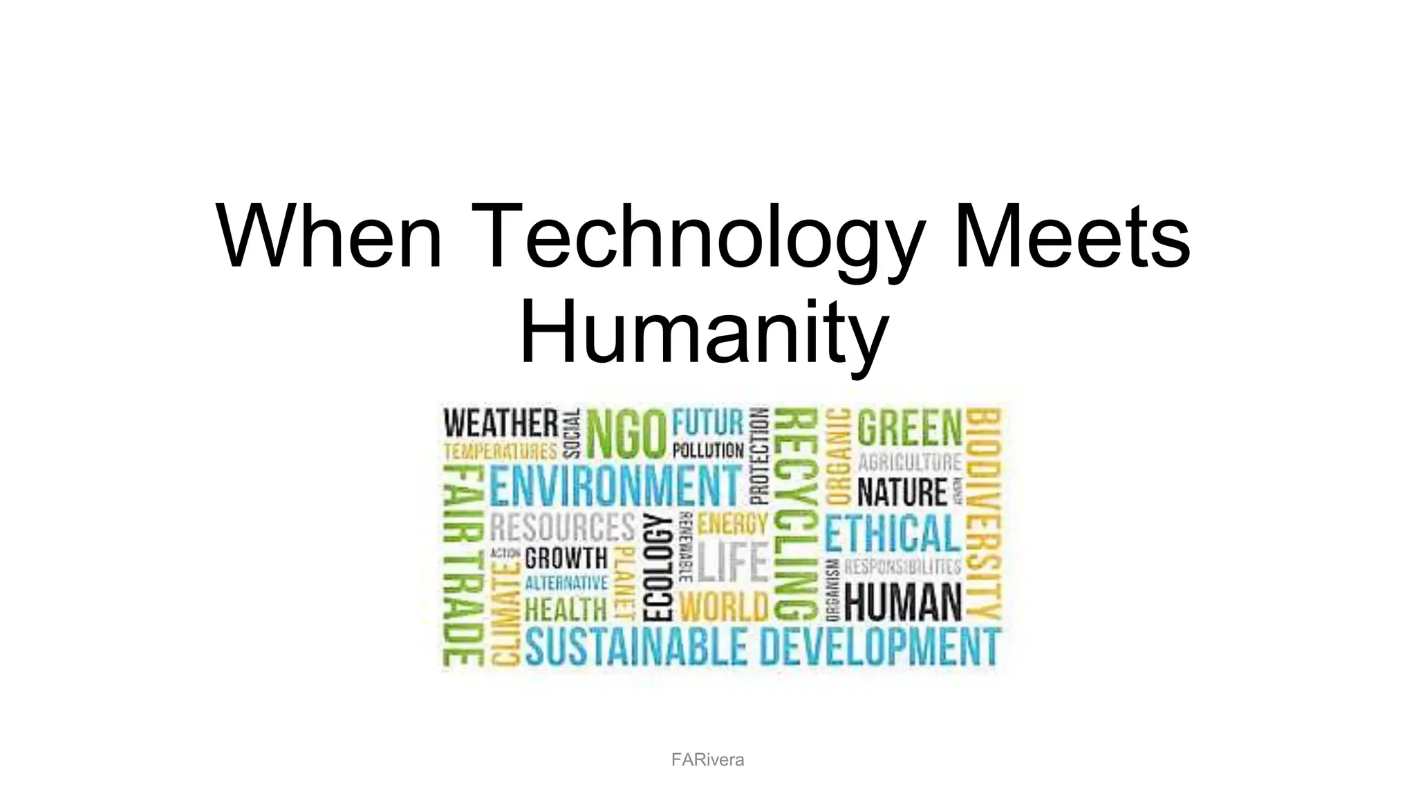 MODULE 6 - When Technology Meets Humanity Why the future does not need ...