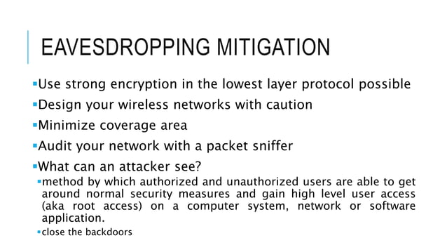 Module 6 Wireless Network security | PPTX | Information and Network Security | Computing