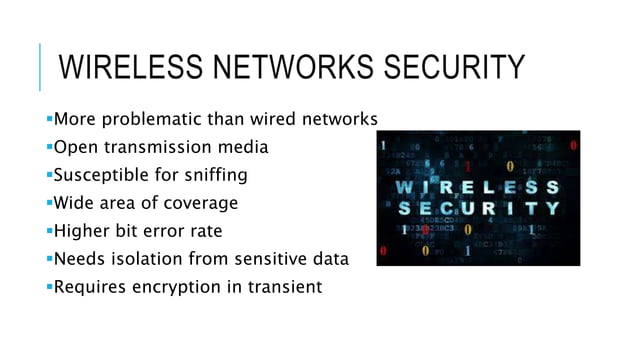 Module 6 Wireless Network security | PPTX | Information and Network Security | Computing