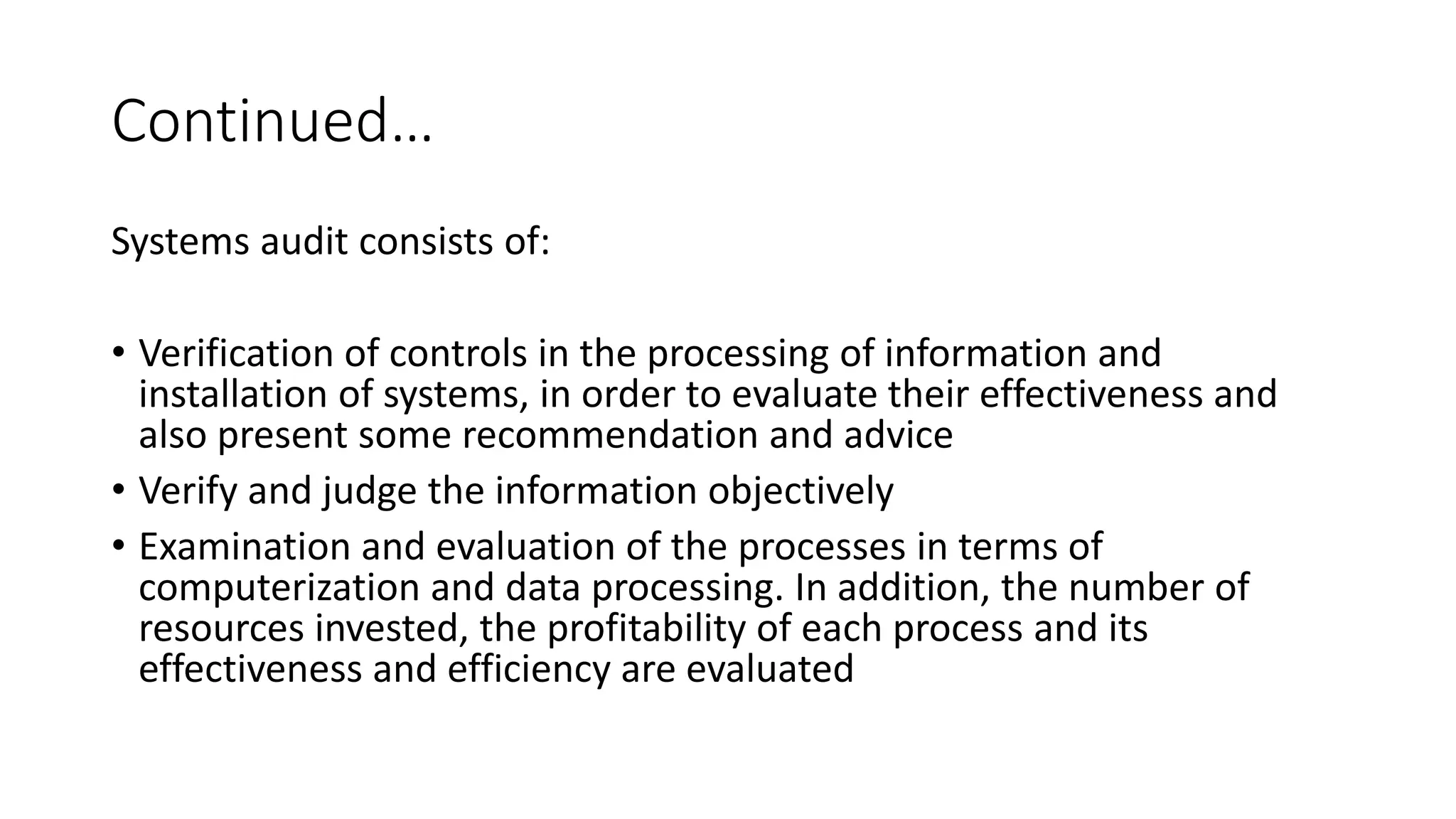what is system audit and objectives of system audit.pptx