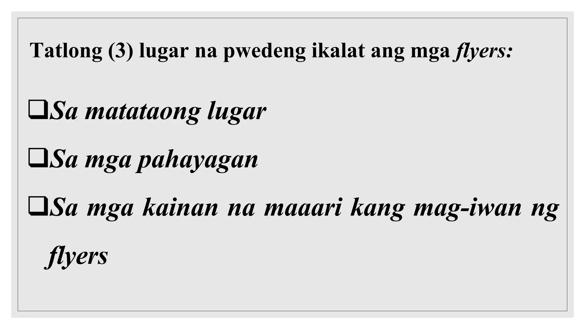 Module 6 (Ang Flyer at Leaflet).pptx