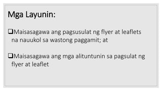 Module 6 (Ang Flyer at Leaflet).pptx