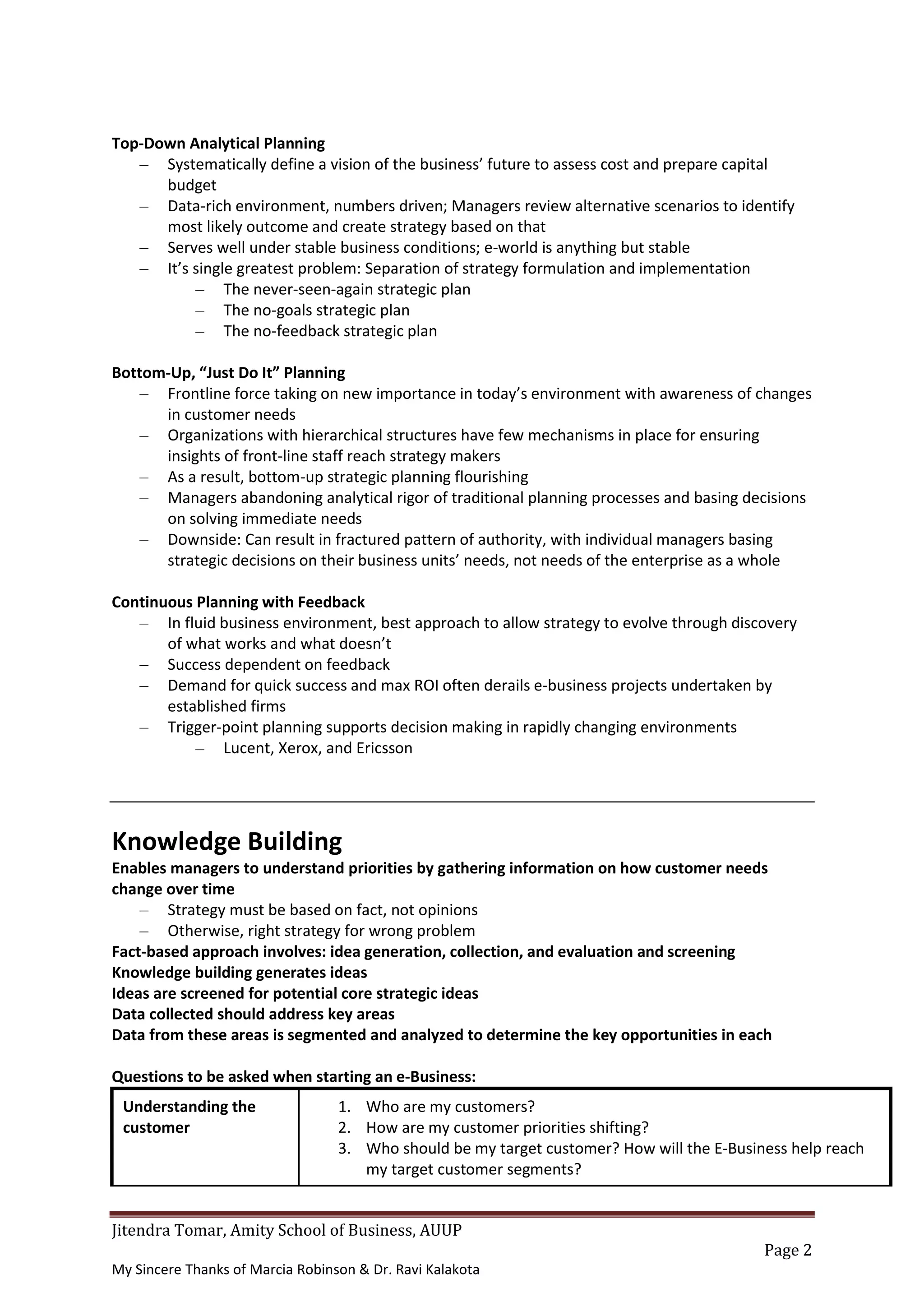 Module 6 e business strategy | PDF
