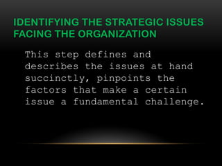 Module 6 Environmental Scanning and Identification of Strategic Issues ...