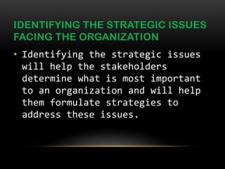 Environmental Scanning and Identification of Strategic Issues ...