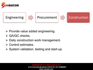DPR (Detailed Project Report) & EPC (Engineering Procurement ...