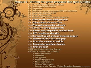 Writing a Grant Proposal Checklist | PPTX | Business | Business and Finance