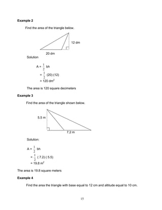 Module 6 geometry of shape and size | PDF | Physics | Science