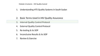 Module 6 HTS Quality Assurance.pptx bbbbbbbbbbb | PPT
