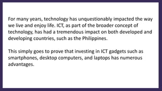 ICT as a Platform for change. ICT platform. | PPTX