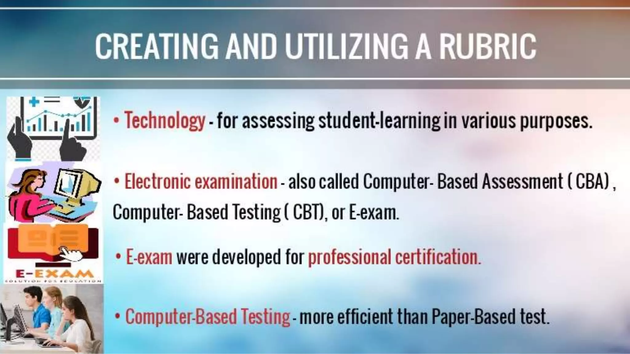 Module 6 innovative technologies for assessment tasks in teaching and ...